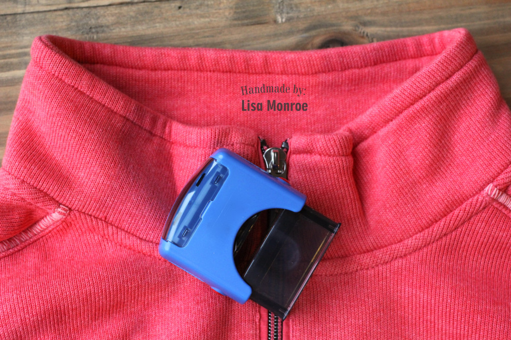 Curved Handmade By Personalized Self inking Fabric Stamp Kit - 2712 ...