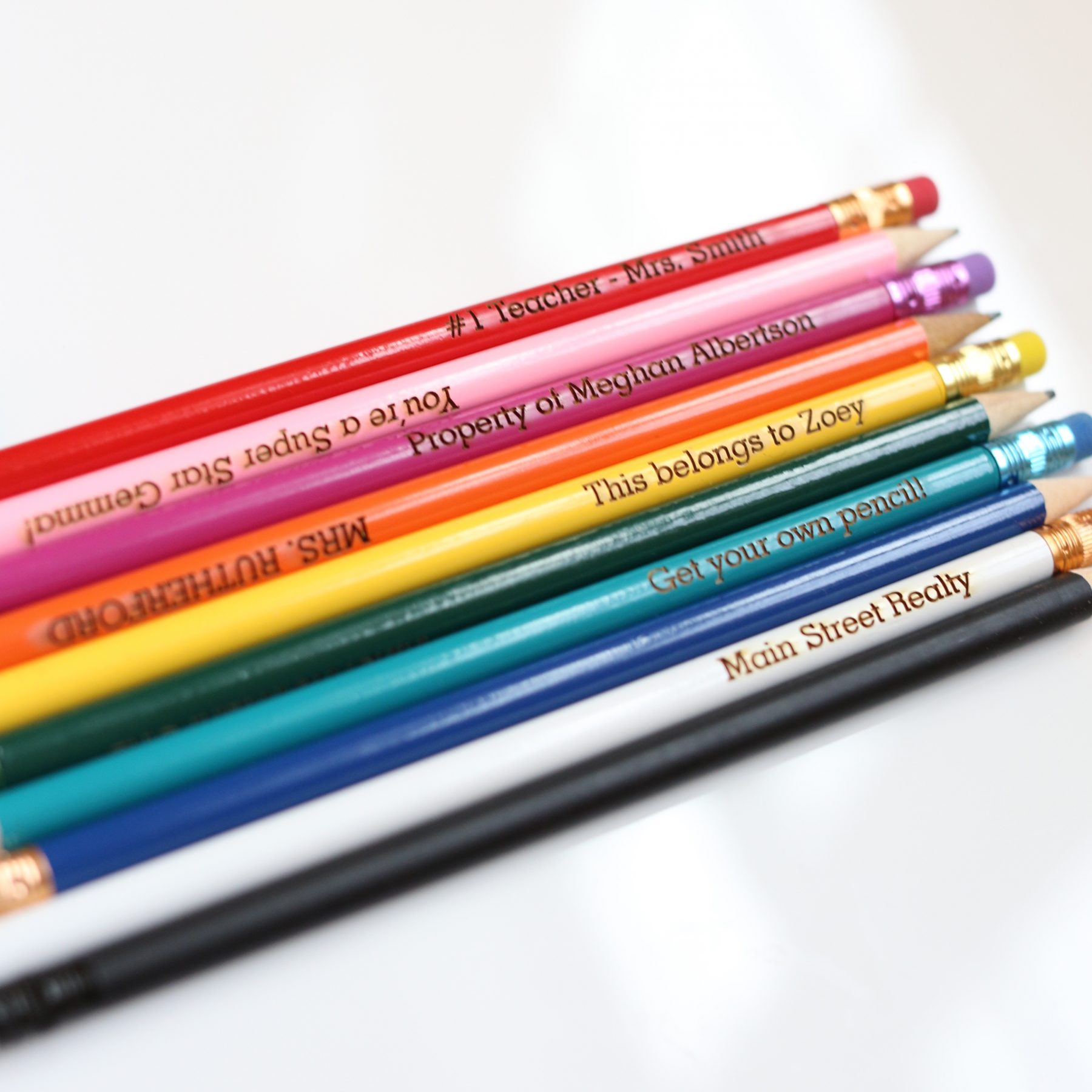 Personalized Pencils | Set of 4 - 2712 | Designs