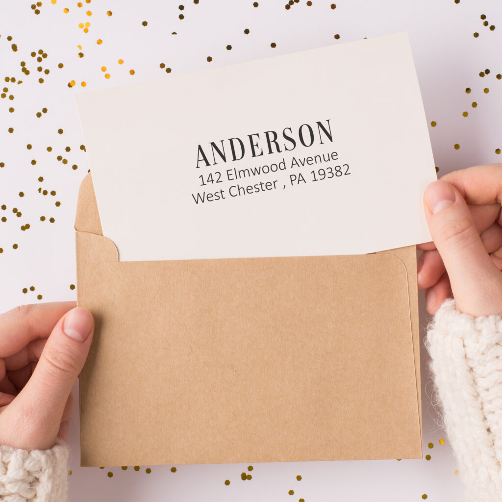 Welcome Home Self Inking Address Stamp